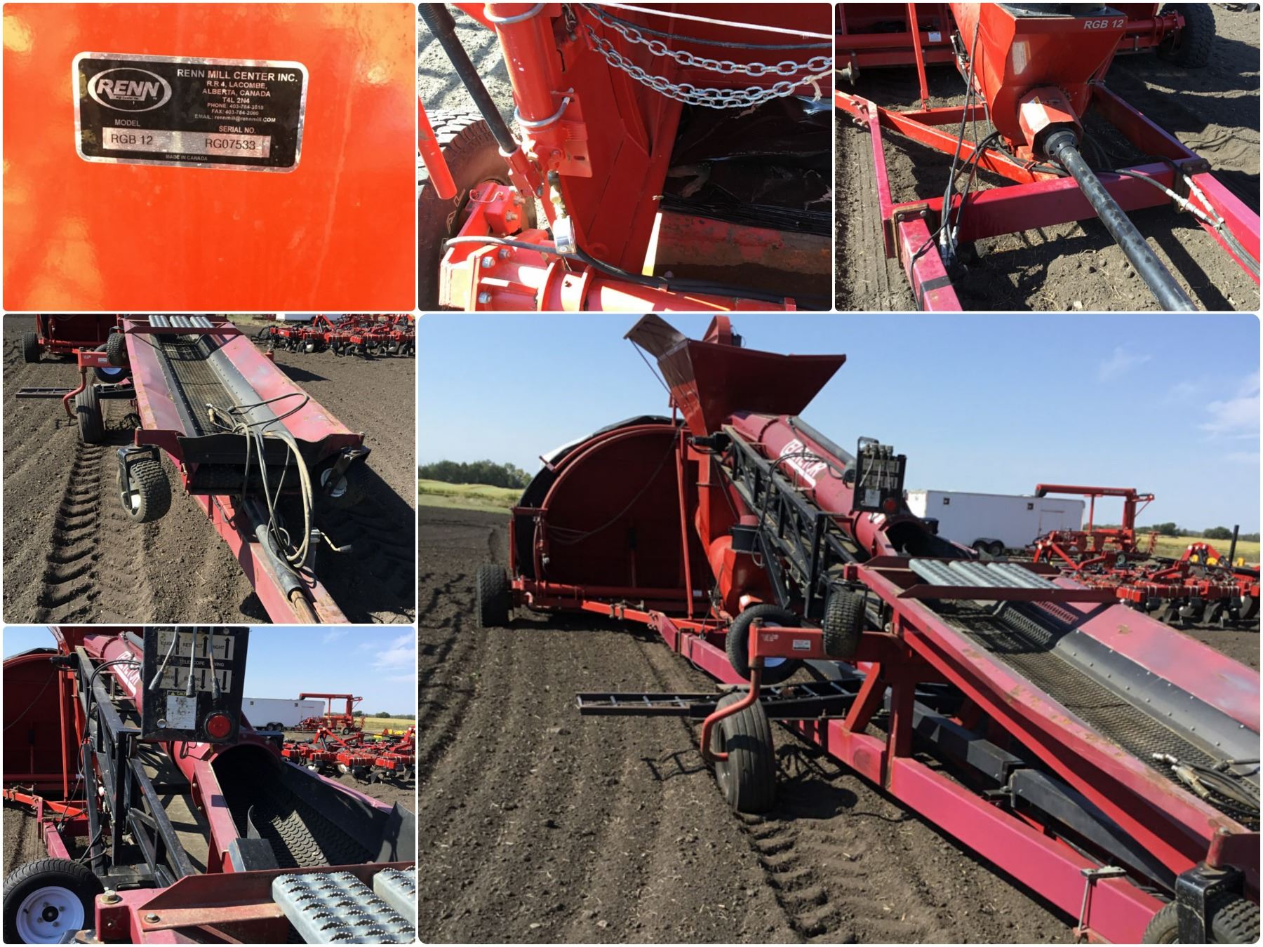 2010 RENN RGB12 12' GRAIN BAGGER WITH TELEVEYOR AND LONG HITCH