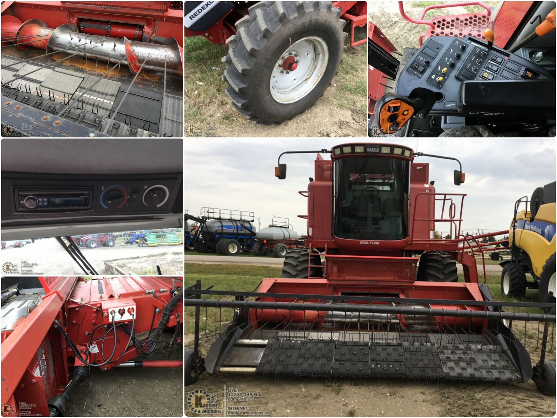 1998 CASE IH 2388 ROTARY COMBINE WITH 14' 1015 PU WITH REDEKOP CHOPPER