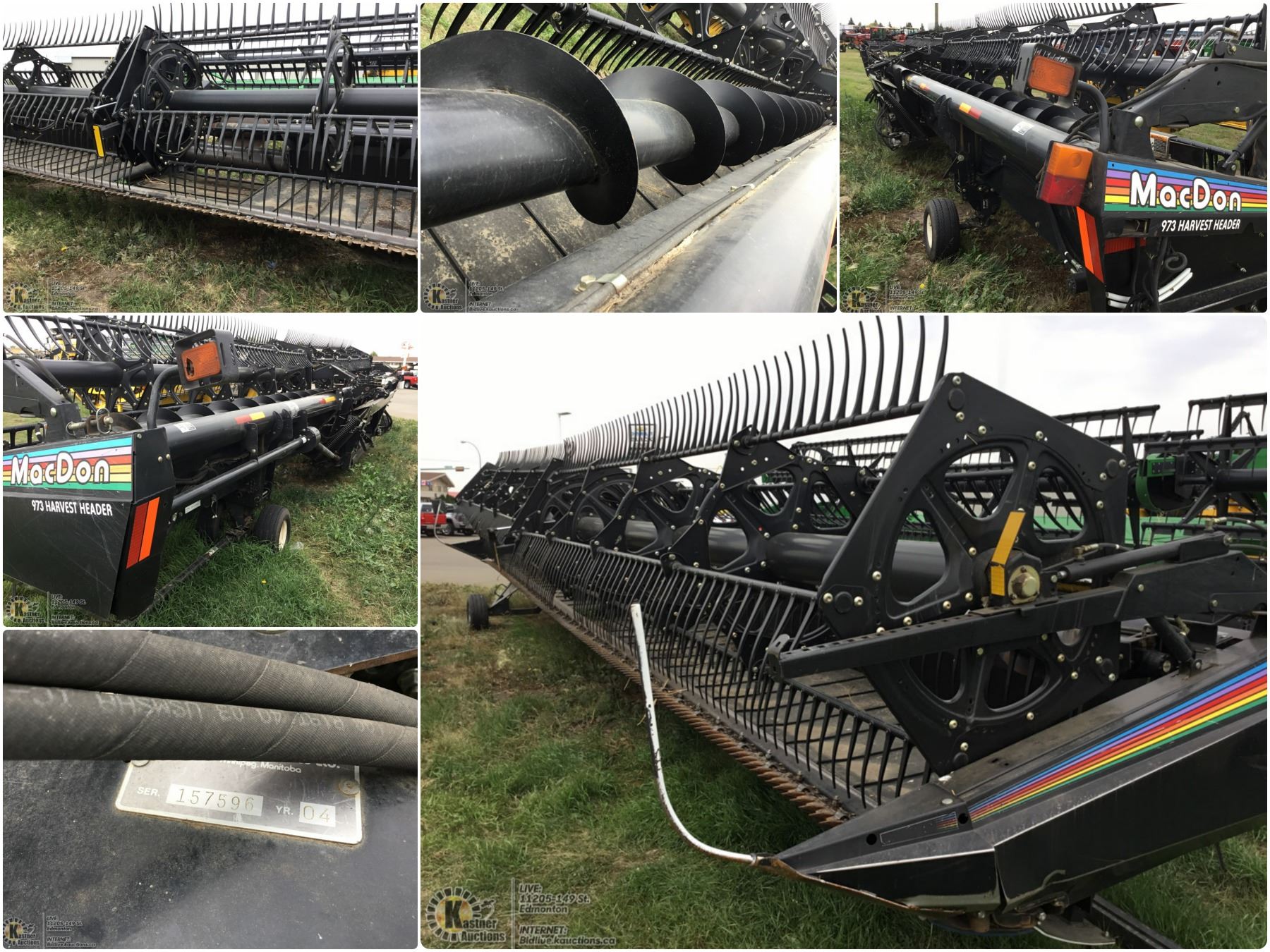 2004 MAC DON 973 40' DRAPER HEADER W CASE 8010 ADAPTER OR NEWER