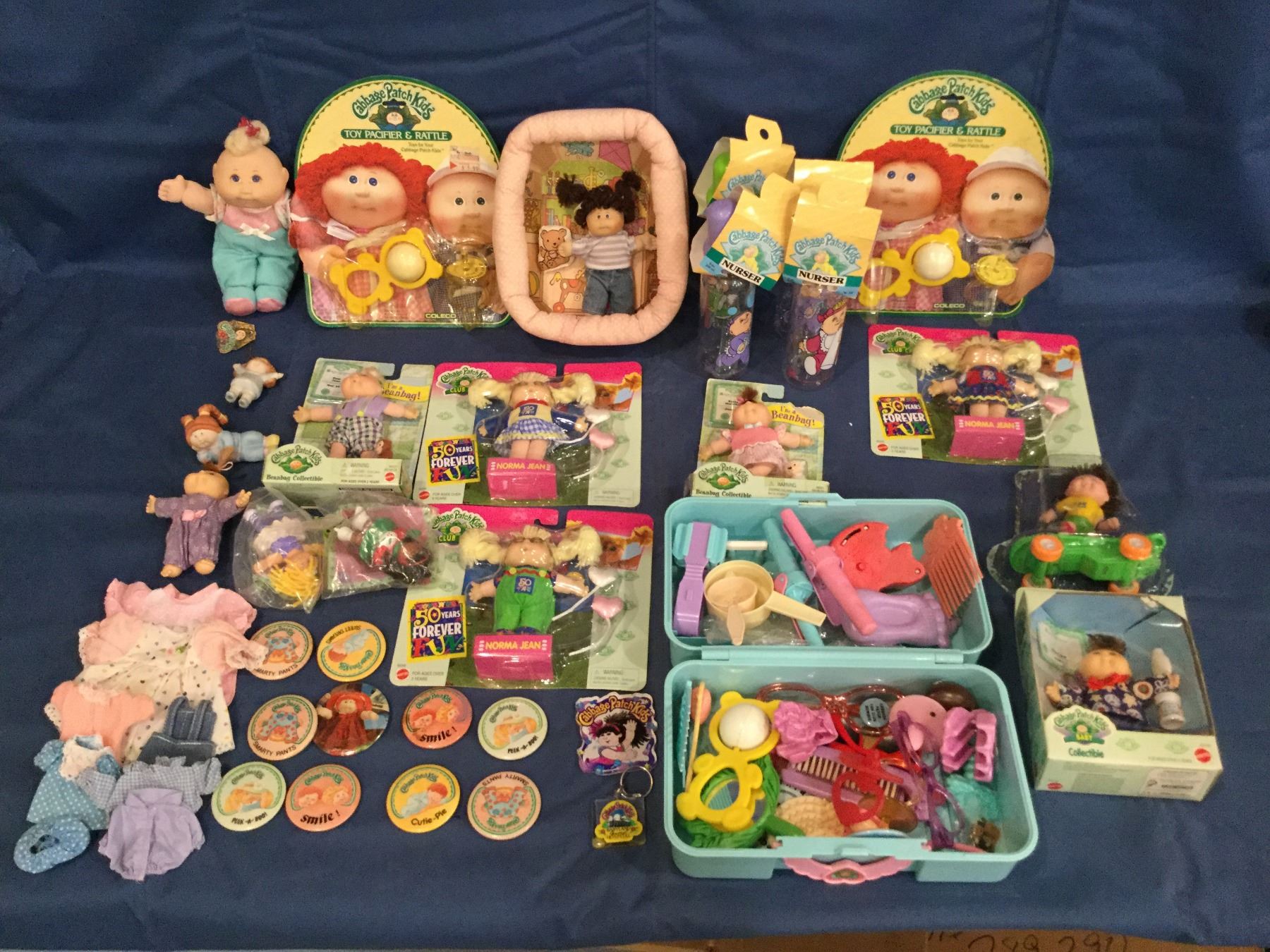 Large Lot of Cabbage Patch Kids Items 70 + Pieces Some in Original Packages