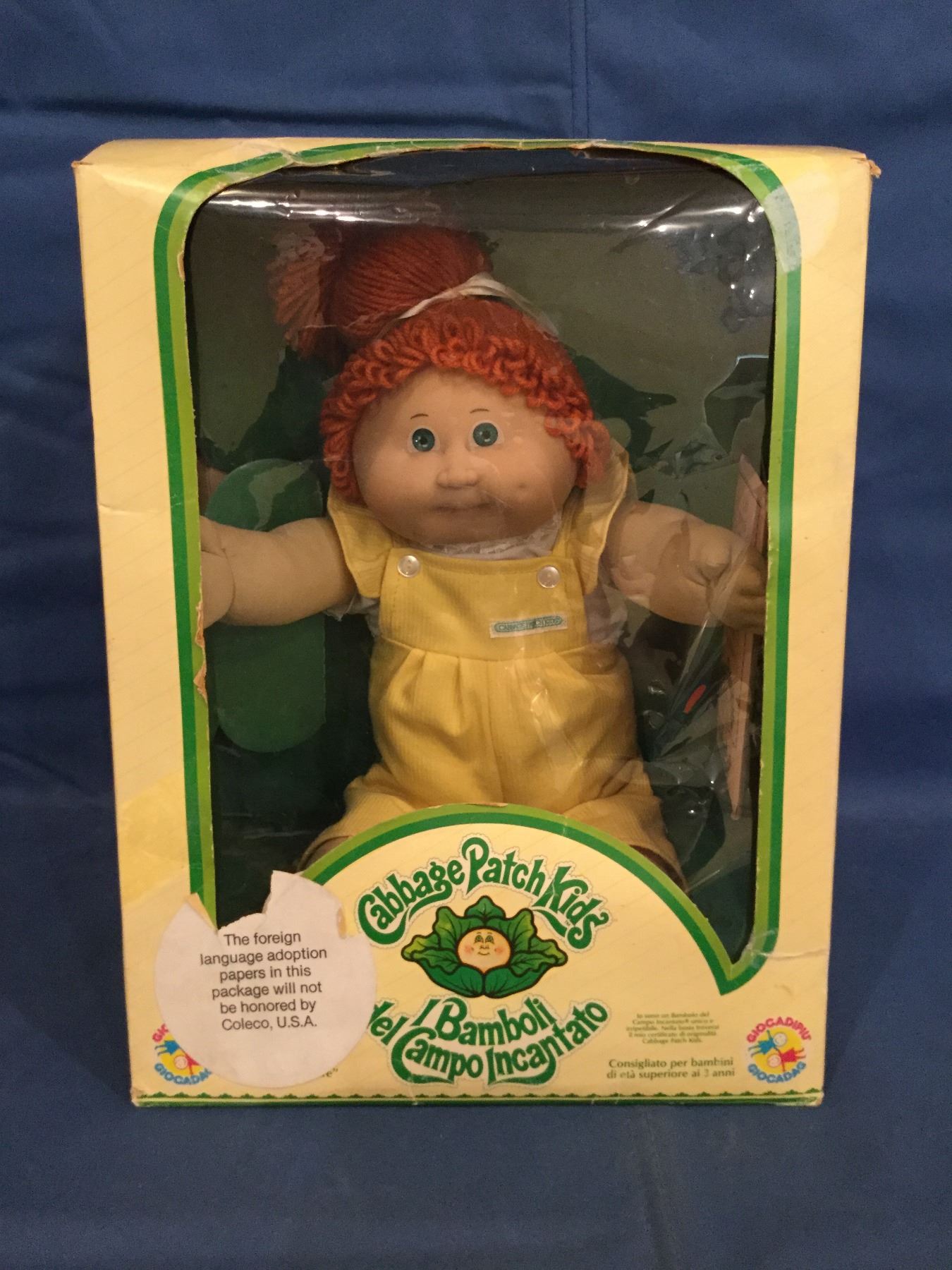 Cabbage Patch Kids box "I Bamboli del Campo Incantato" box with Doll ...