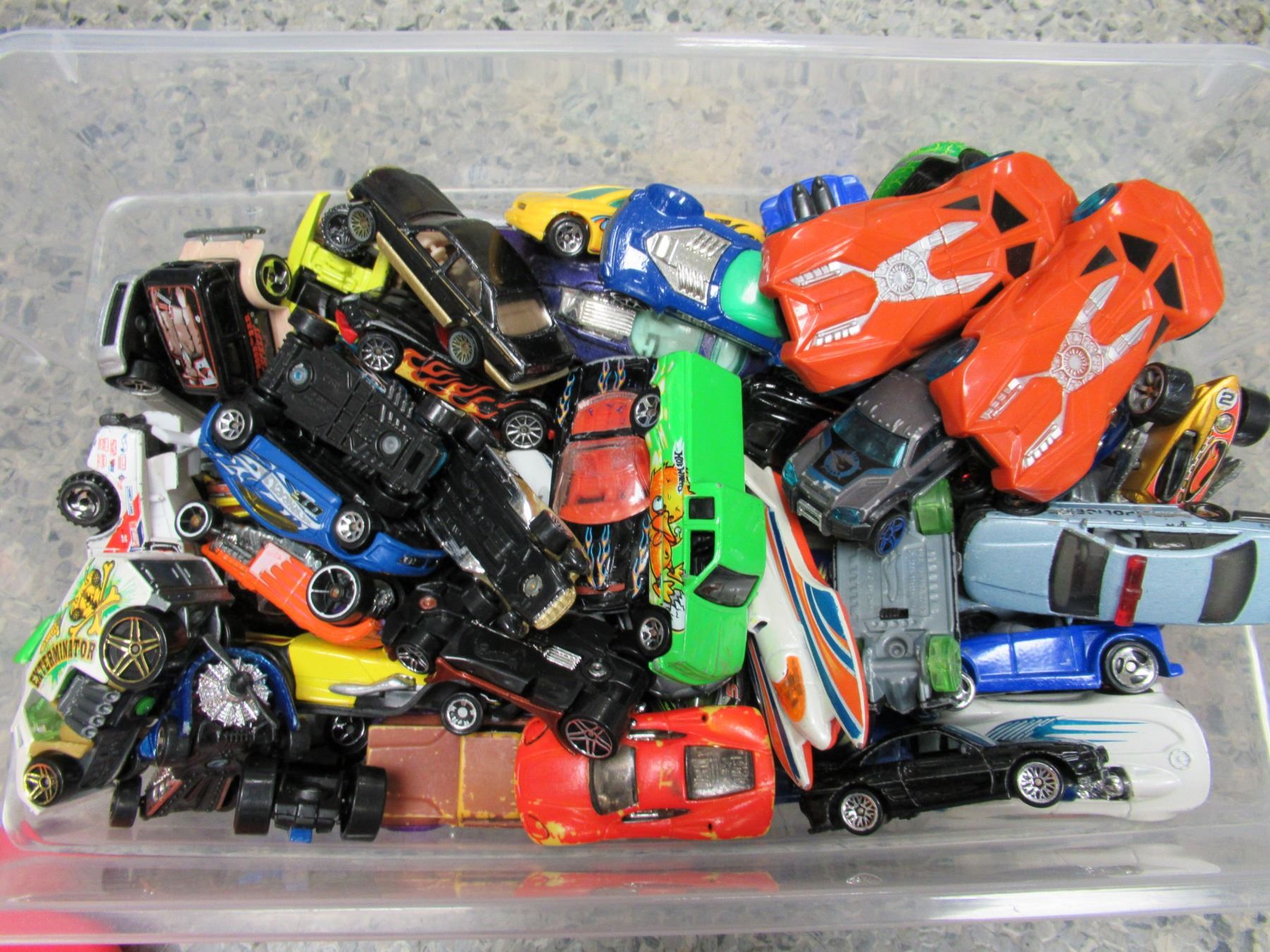 Shoebox Mostly Hot Wheels