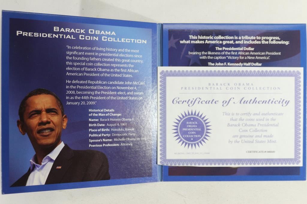 BARACK OBAMA PRESIDENTIAL COIN COLLECTION