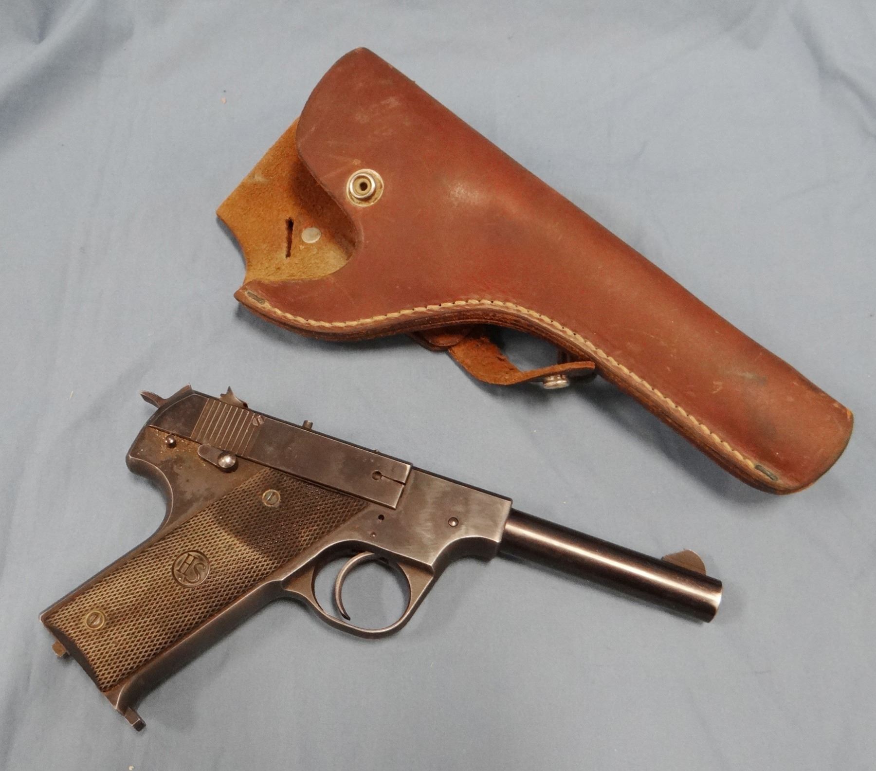 Hi-Standard Model HB, .22, s#299671, with leather holster