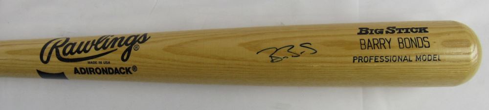 Barry Bonds Signed Rawlings Adirondack Big Stick Player Model Baseball ...