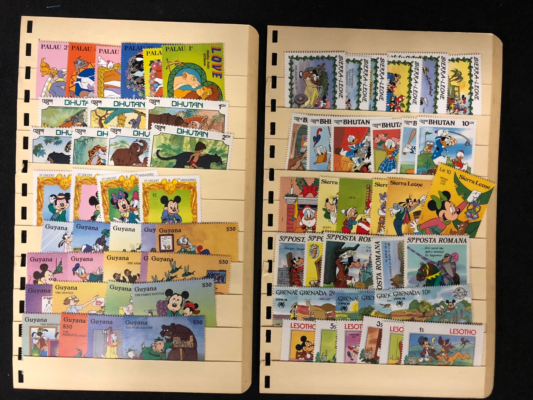 WALT DISNEY STAMP LOT