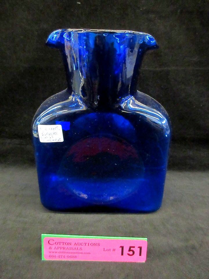 Mid Century Blenko Blue Glass Pitcher