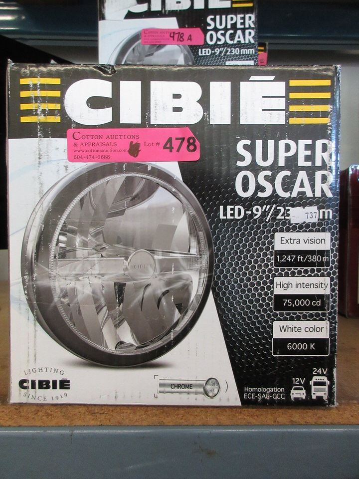 New Cibié Super Oscar LED 9" Vehicle Auxiliary Lamp