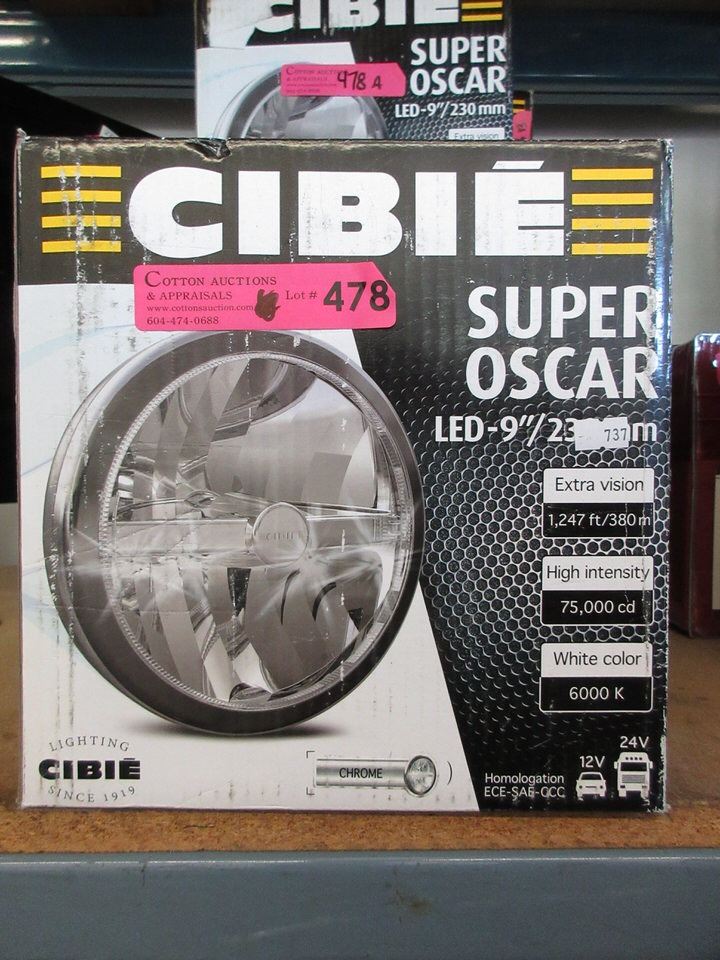 New Cibié Super Oscar LED 9" Vehicle Auxiliary Lamp