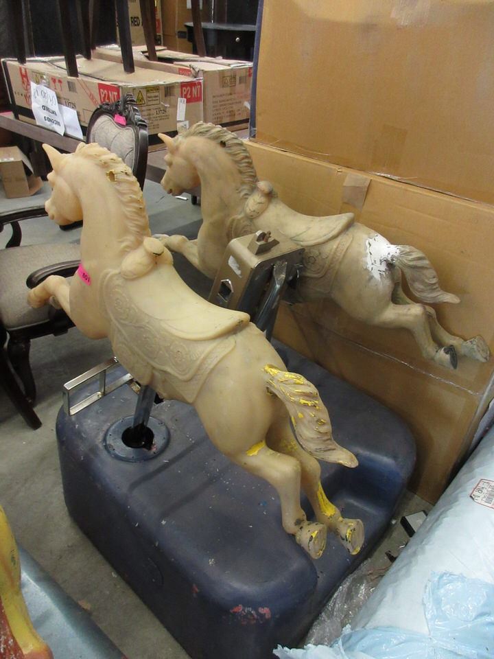 Vintage Coin Operated Double Pony Ride