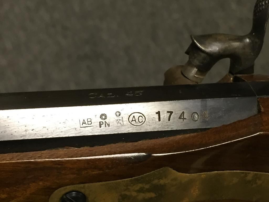 Kentuckian .45 Cal Black Powder Muzzle Loading rifle with wood grain ...