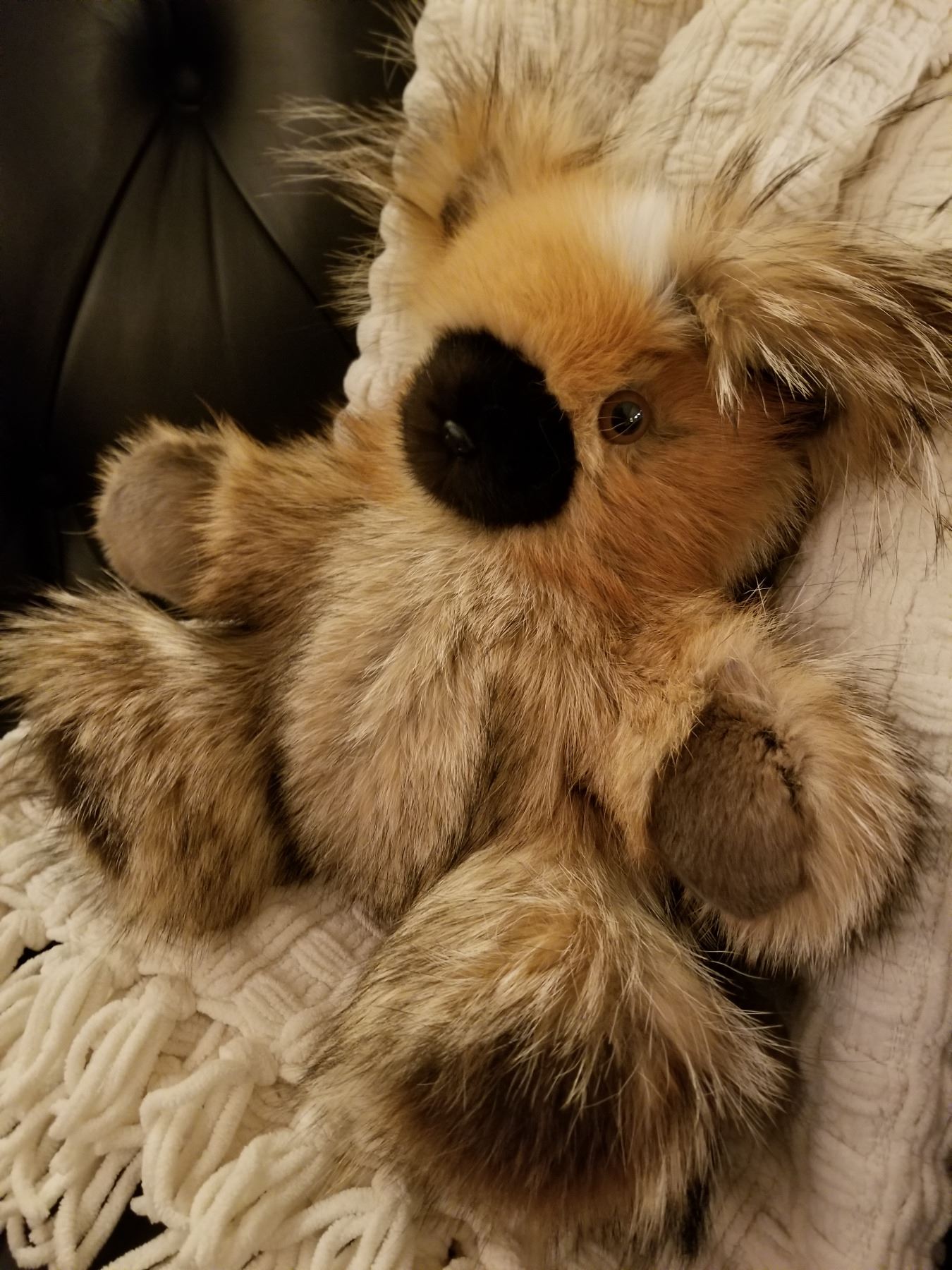 REAL FUR TEDDY BEAR real-fur-teddy-bear