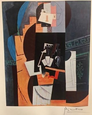 The Card Player - Pablo Picasso Lithograph