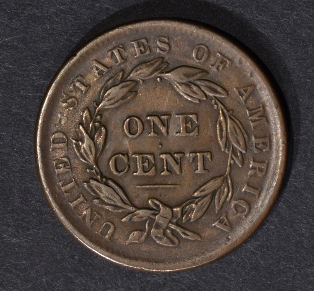 1838 LARGE CENT, XF+
