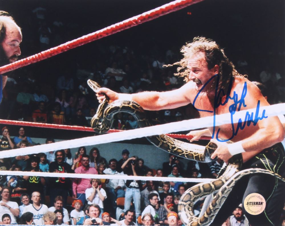Jake "The Snake" Roberts Signed 8x10 Photo (Fiterman Sports Hologram)
