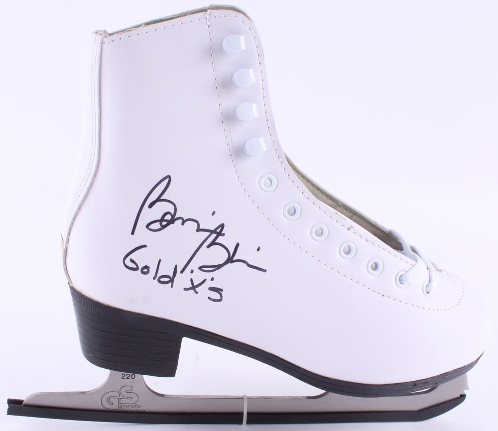 Bonnie Blair Signed Ice Skate Inscribed "Gold "x" 5" (MAB Hologram)