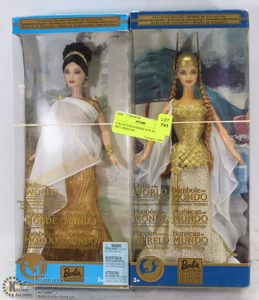 COLLECTOR BARBIES NEW IN BOXES INCL PRINCESS