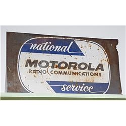 1950'S MOTOROLA RADIO COMMUNICATION DEALERSHIP SIGN