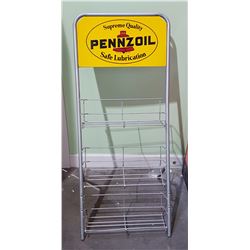 ORIGINAL PENNZOIL OIL DISPLAY RACK