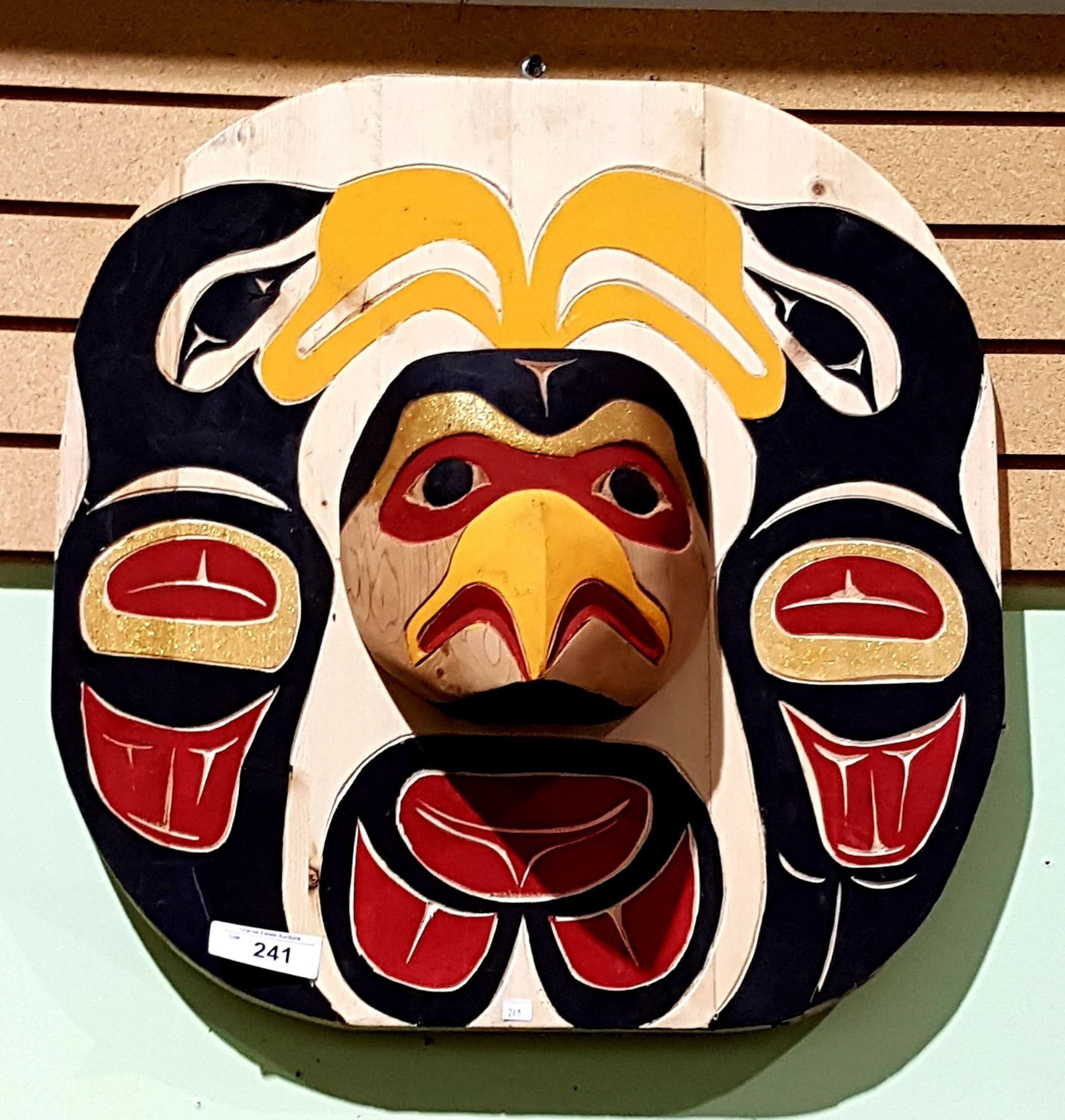 NATIVE CARVED SUN MASK