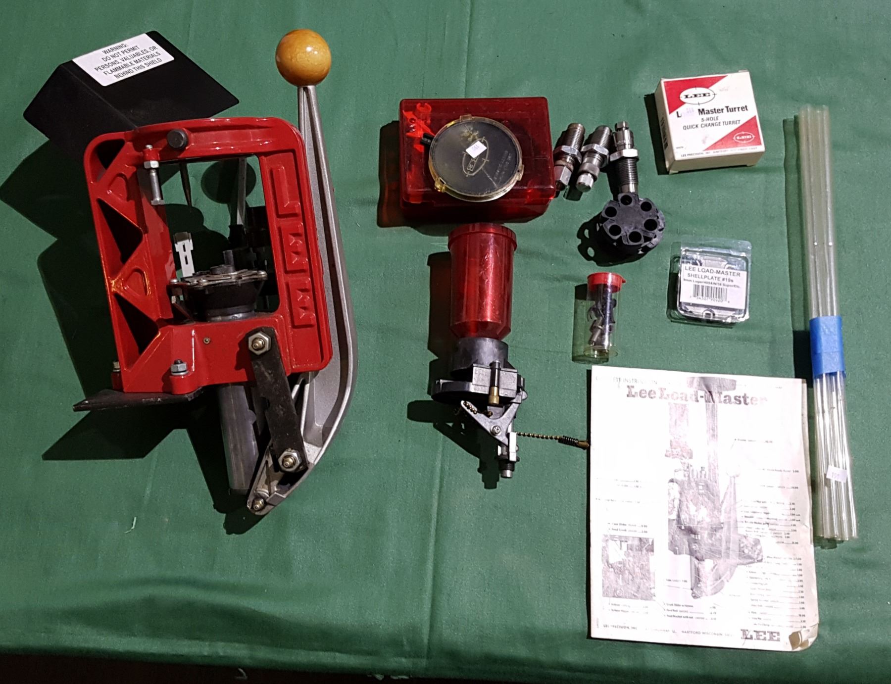 LEE LOADMASTER PROGRESSIVE LOADING SET COMPLETE