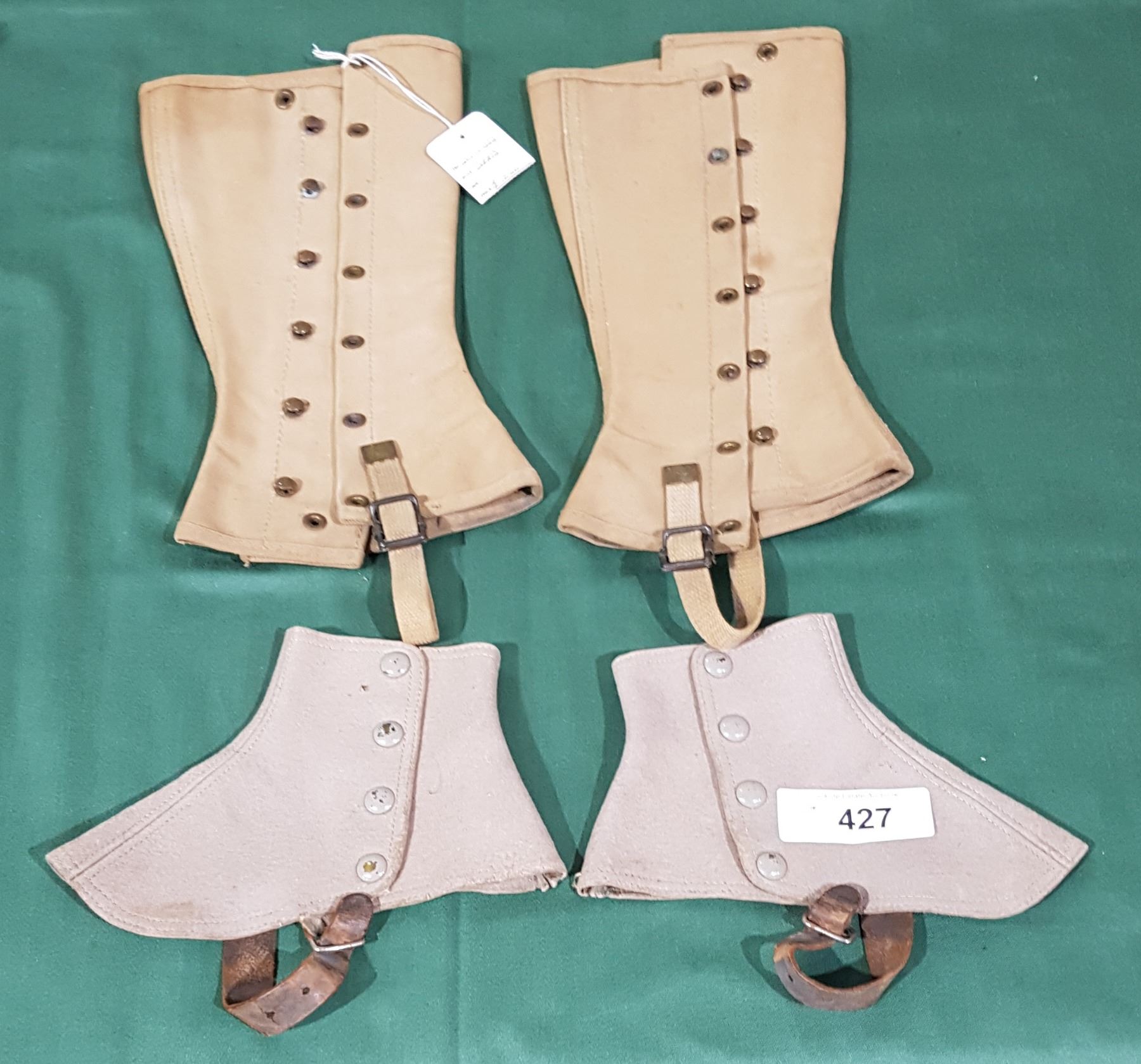2 PAIRS OF VINTAGE SPATS