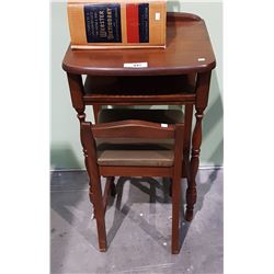 VINTAGE TELEPHONE TABLE AND CHAIR