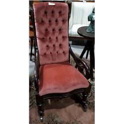 VICTORIAN BUTTON BACK ROCKER