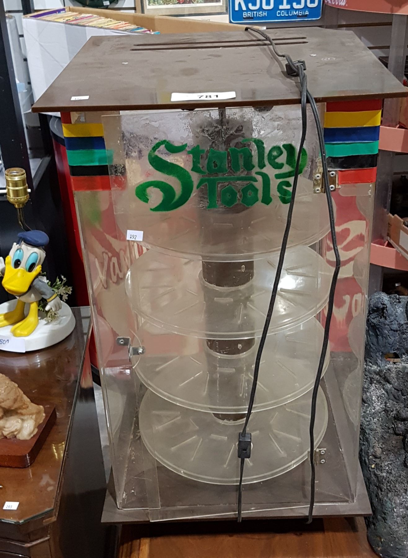VINTAGE STANLEY TOOLS COUNTERTOP STORE DISPLAY
