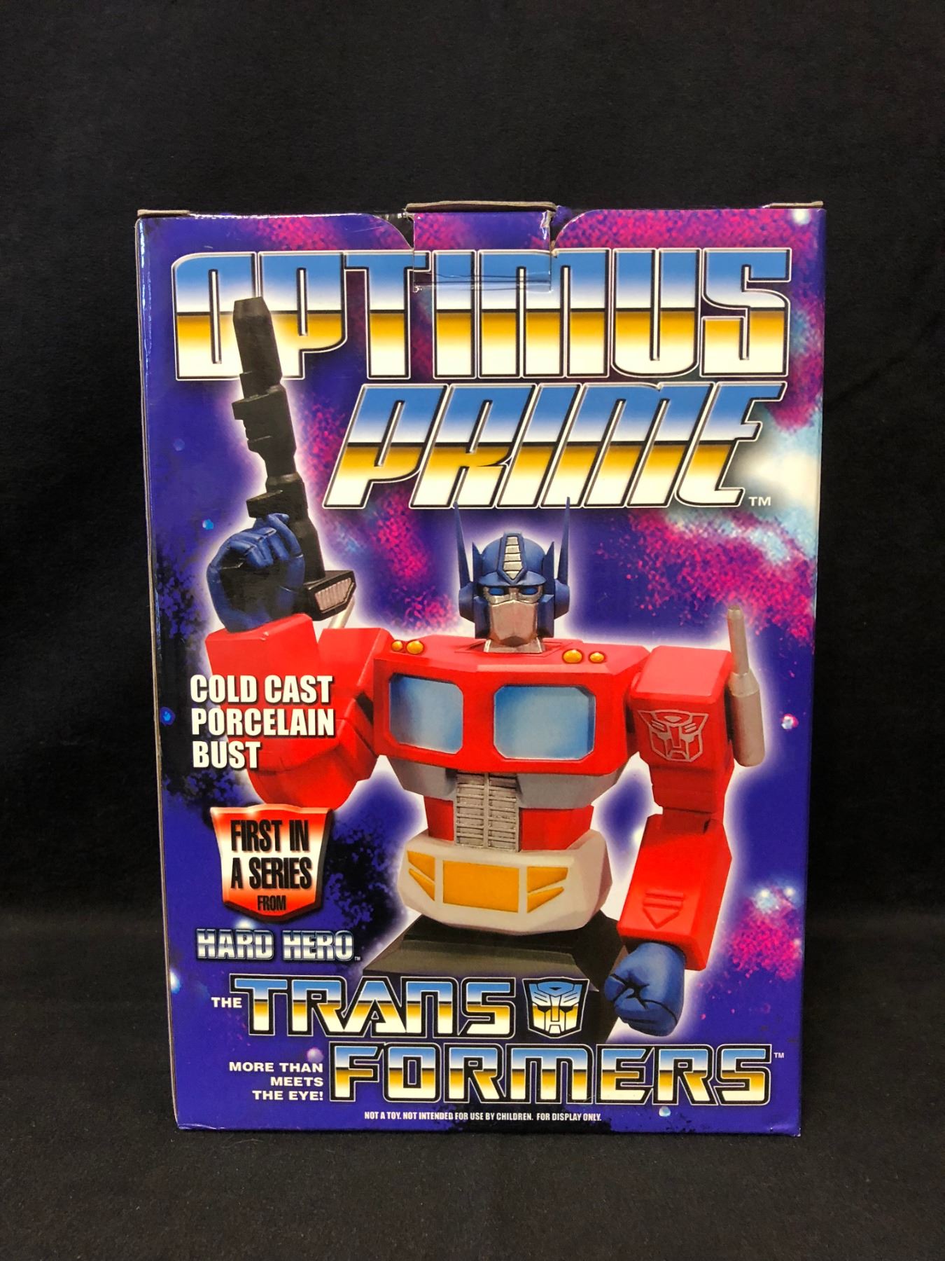 TRANSFORMERS OPTIMUS PRIME COLD CAST PORCELAIN BUST
