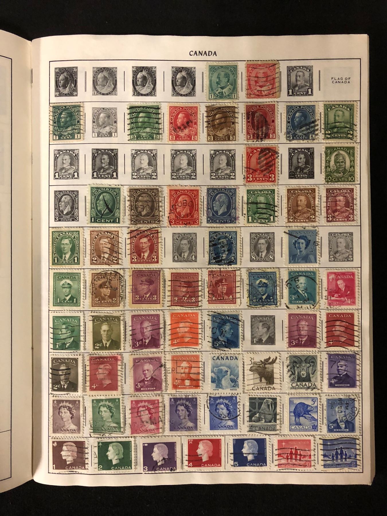 VINTAGE HARRIS EXPLORER WORLD-WIDE POSTAGE STAMP ALBUM