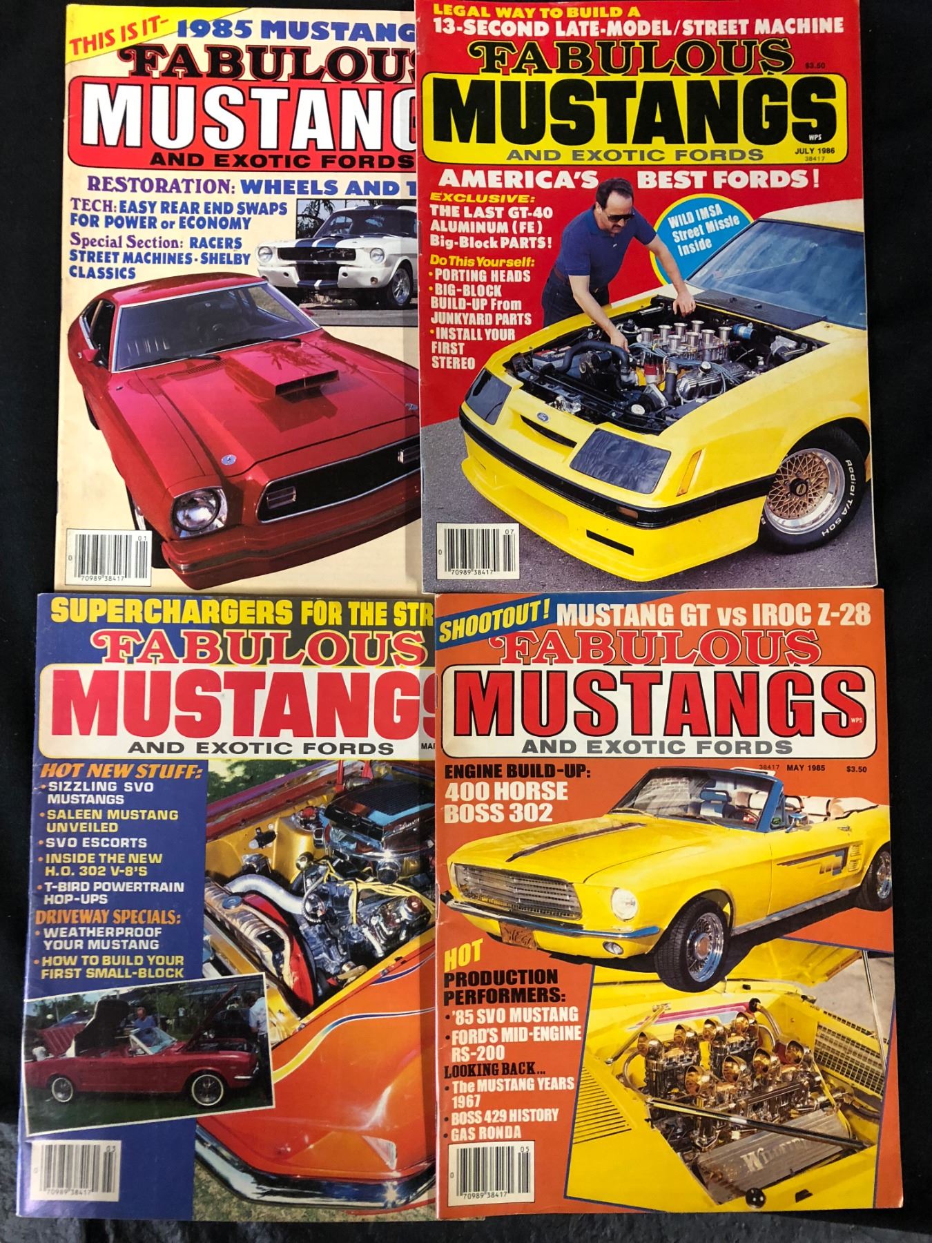 VINTAGE FABULOUS MUSTANGS & EXOTIC FORDS CAR MAGAZINE LOT