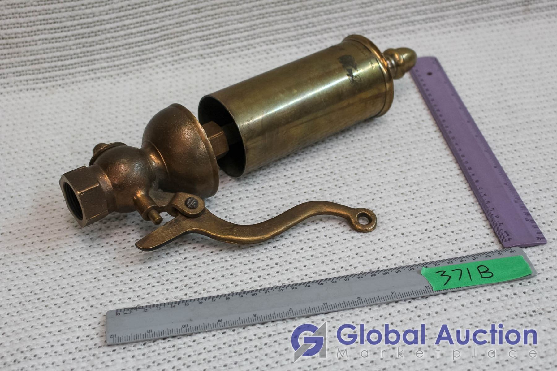 Vintage Brass Steam Whistle - Buckeye Brass Works Dayton Ohio