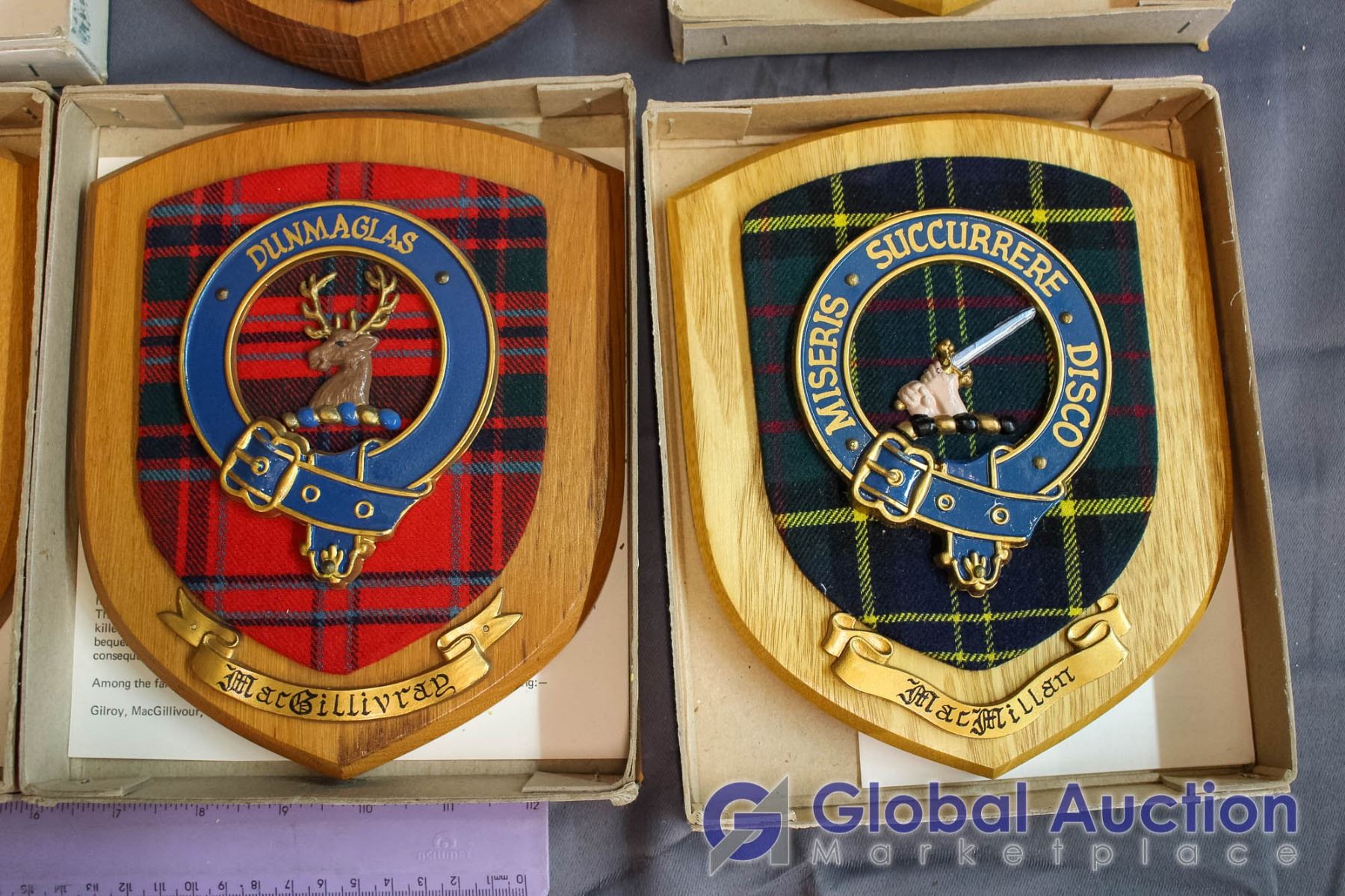 Lot Of Wooden Scottish Plaques (6)