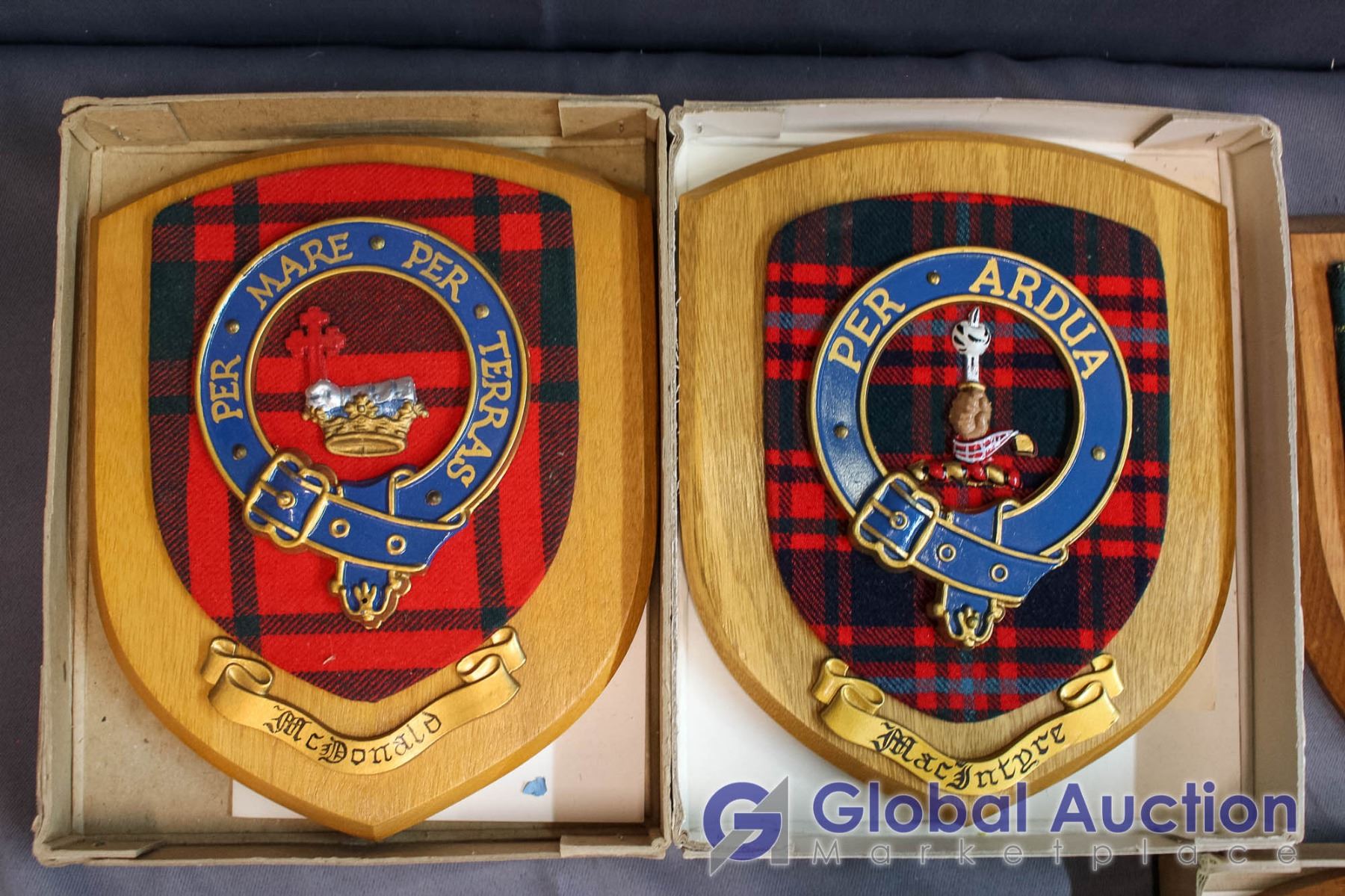 Lot Of Wooden Scottish Plaques (6)