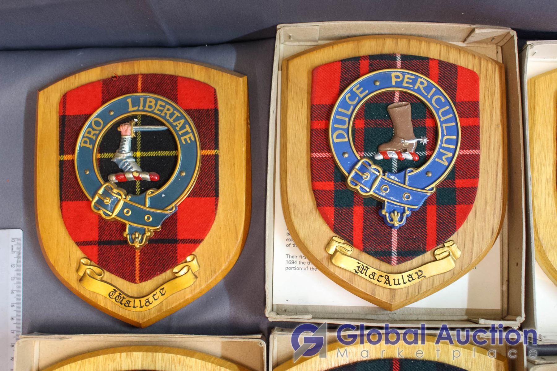 Lot Of Wooden Scottish Plaques (6)