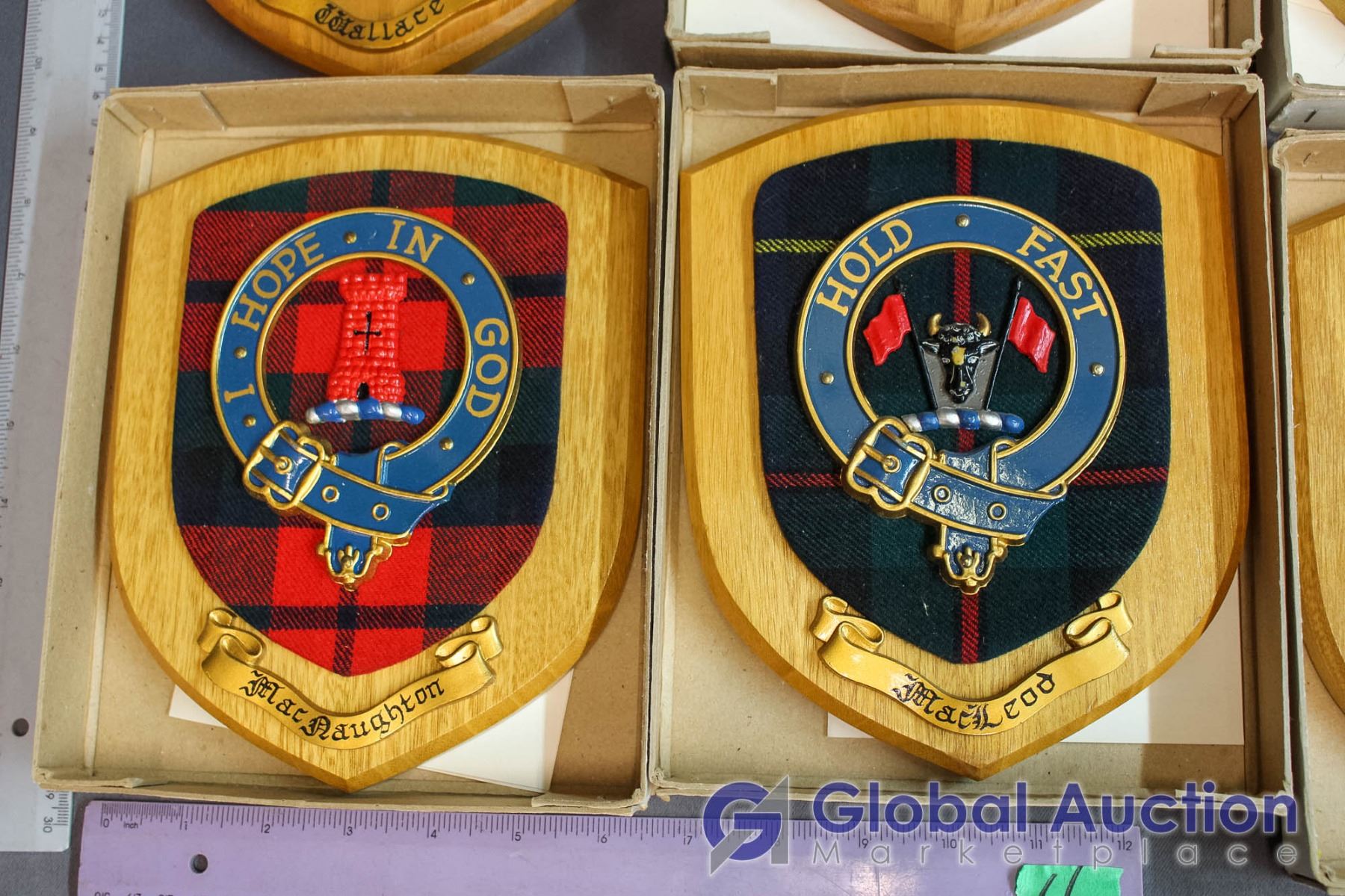 Lot Of Wooden Scottish Plaques (6)