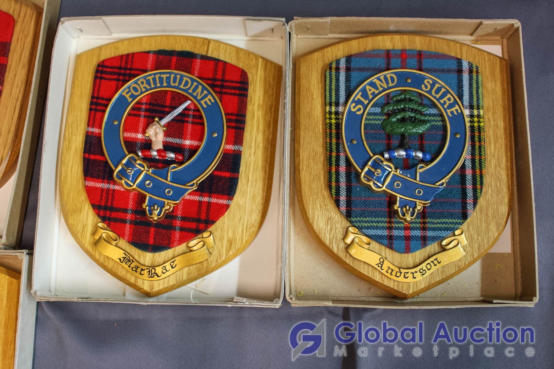 Lot Of Wooden Scottish Plaques (6)