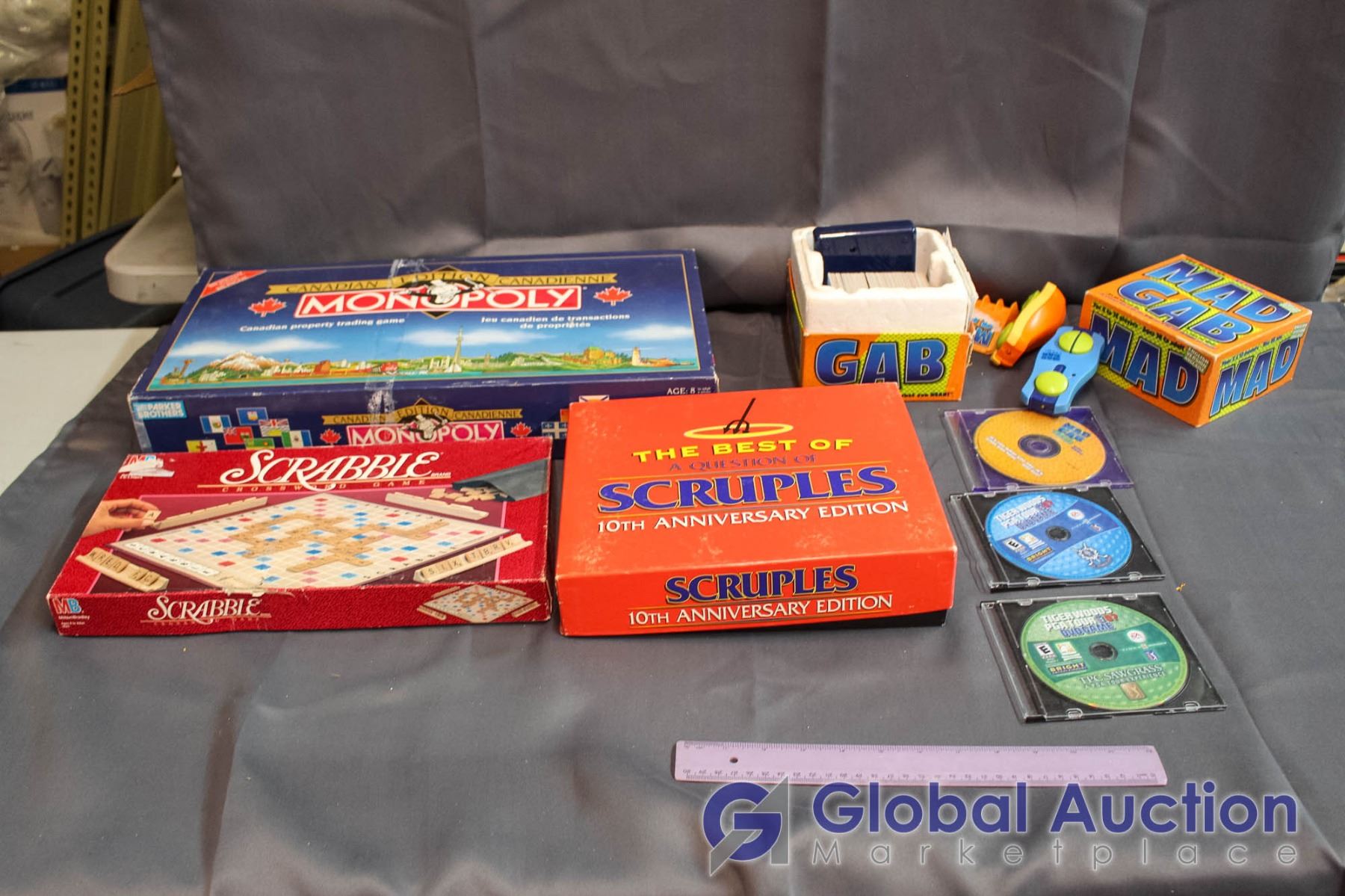 Lot of Board Games and DVD Games (Mad Gab, Scruples, Scrabble, Canadian ...
