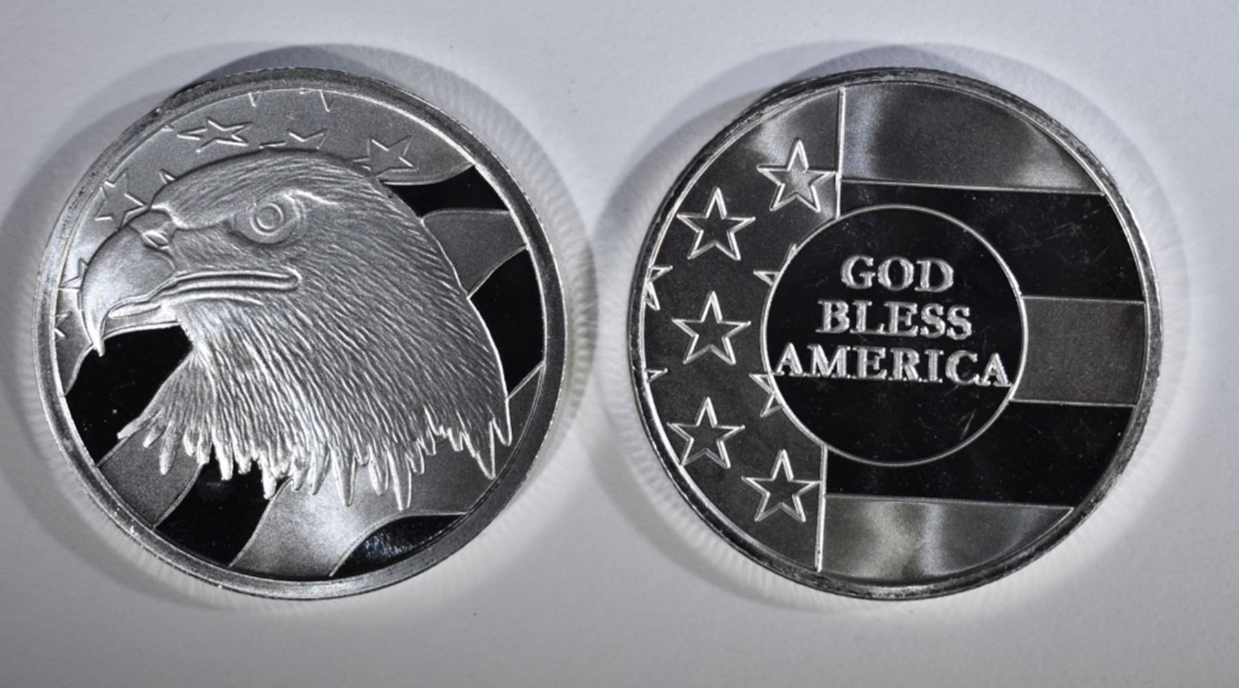 GOD BLESS AMERICA- PLEDGE OF ALLEGIANCE 1oz SILVER