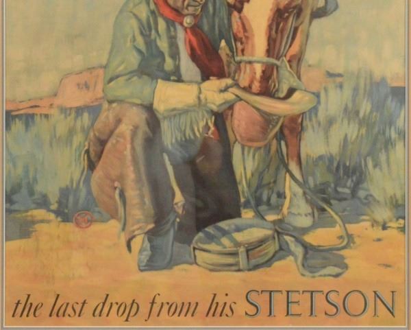 Vintage Stetson Hats Advertising Poster