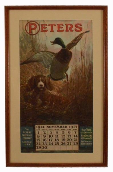 1914 Peters Cartridge Co. Advertising Calendar