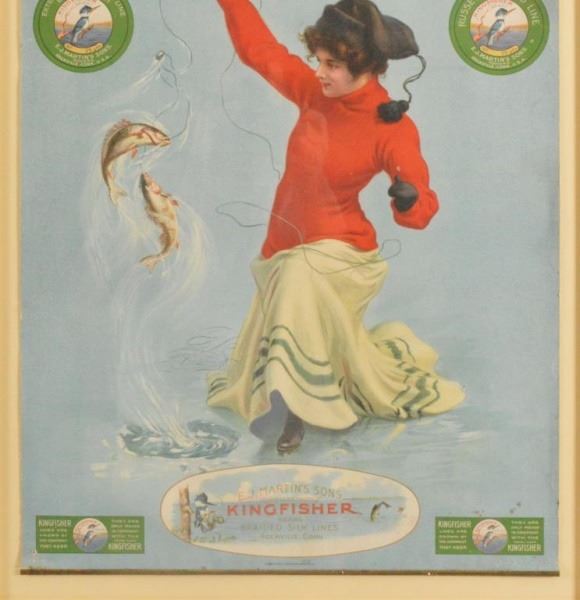 Kingfisher Fishing Lines Advertising Poster