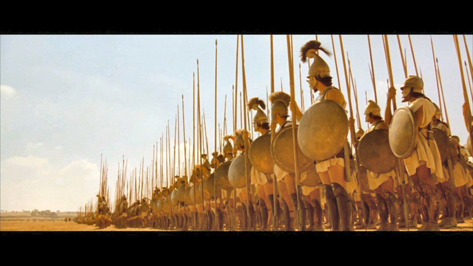 Alexander (2004) Macedonian Soldier Costume. Comprising of a Helmet ...