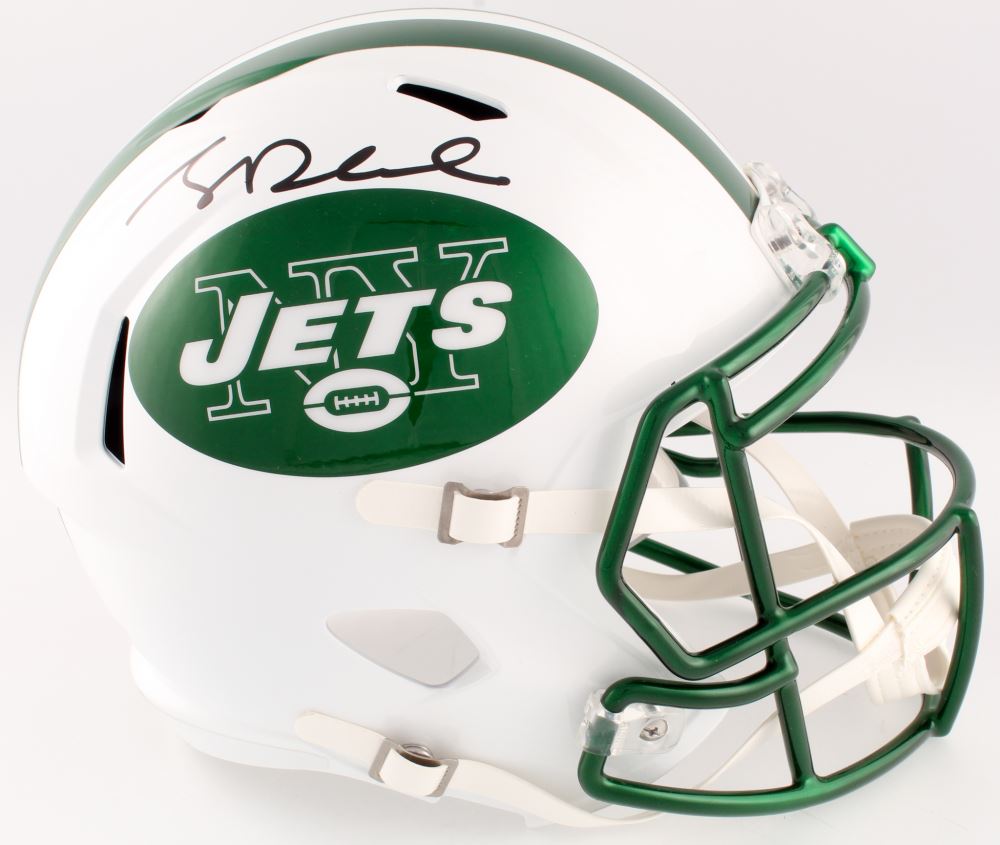 Sam Darnold Signed Jets Full-Size Speed Helmet with Chrome Decals ...