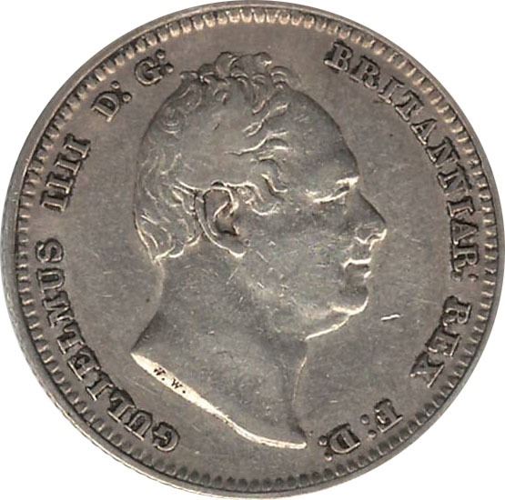 Great Britain 1834 Silver Shilling
