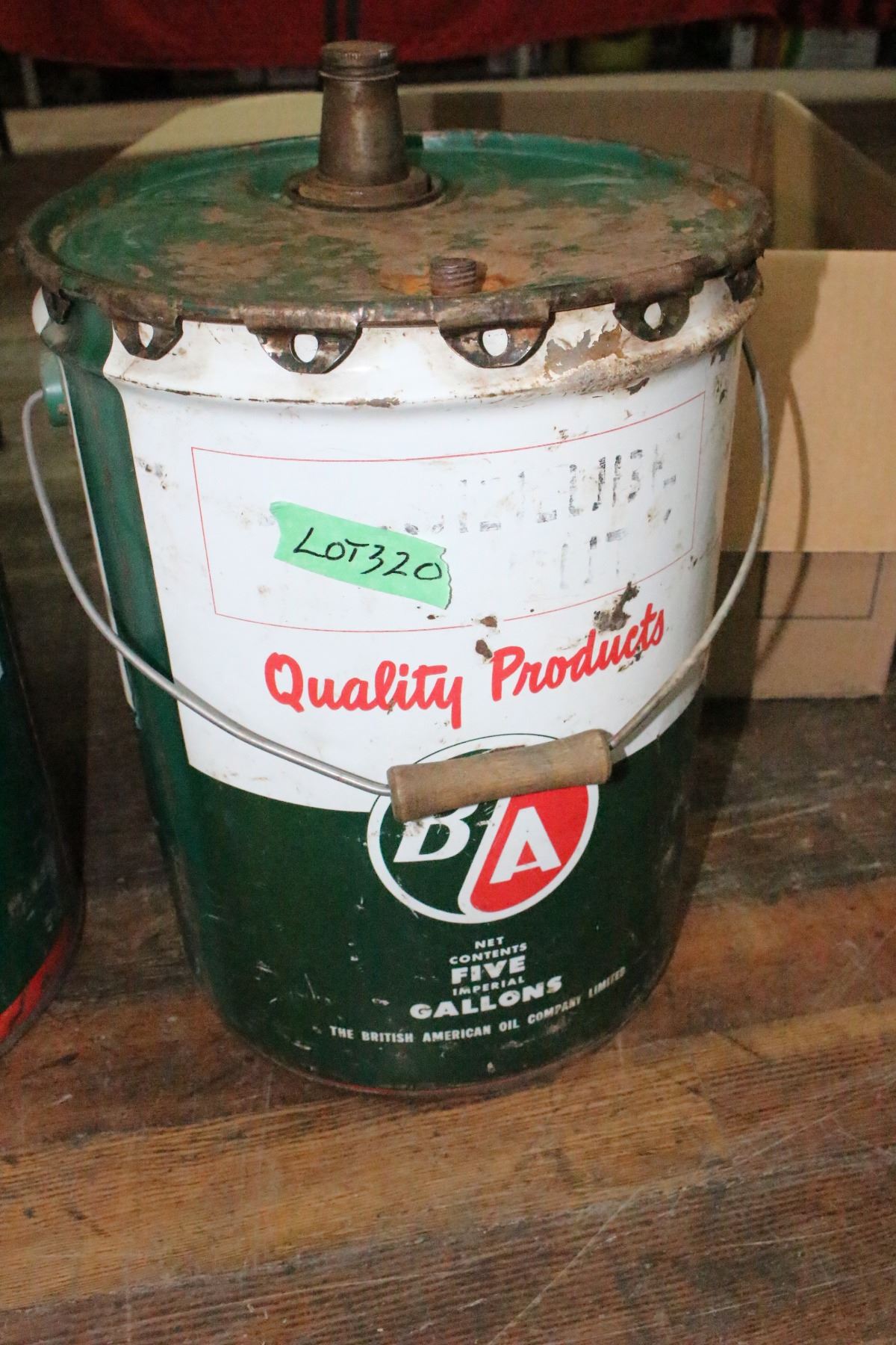 5 Gallon B/A Oil Pail. The British American Oil Company Limited