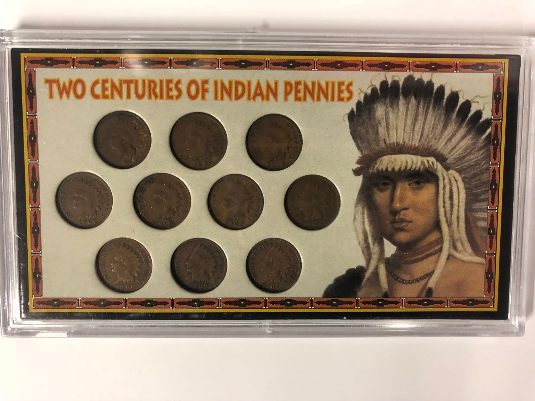 TWO CENTURIES OF INDIAN PENNIES COIN SET (1800-1900)