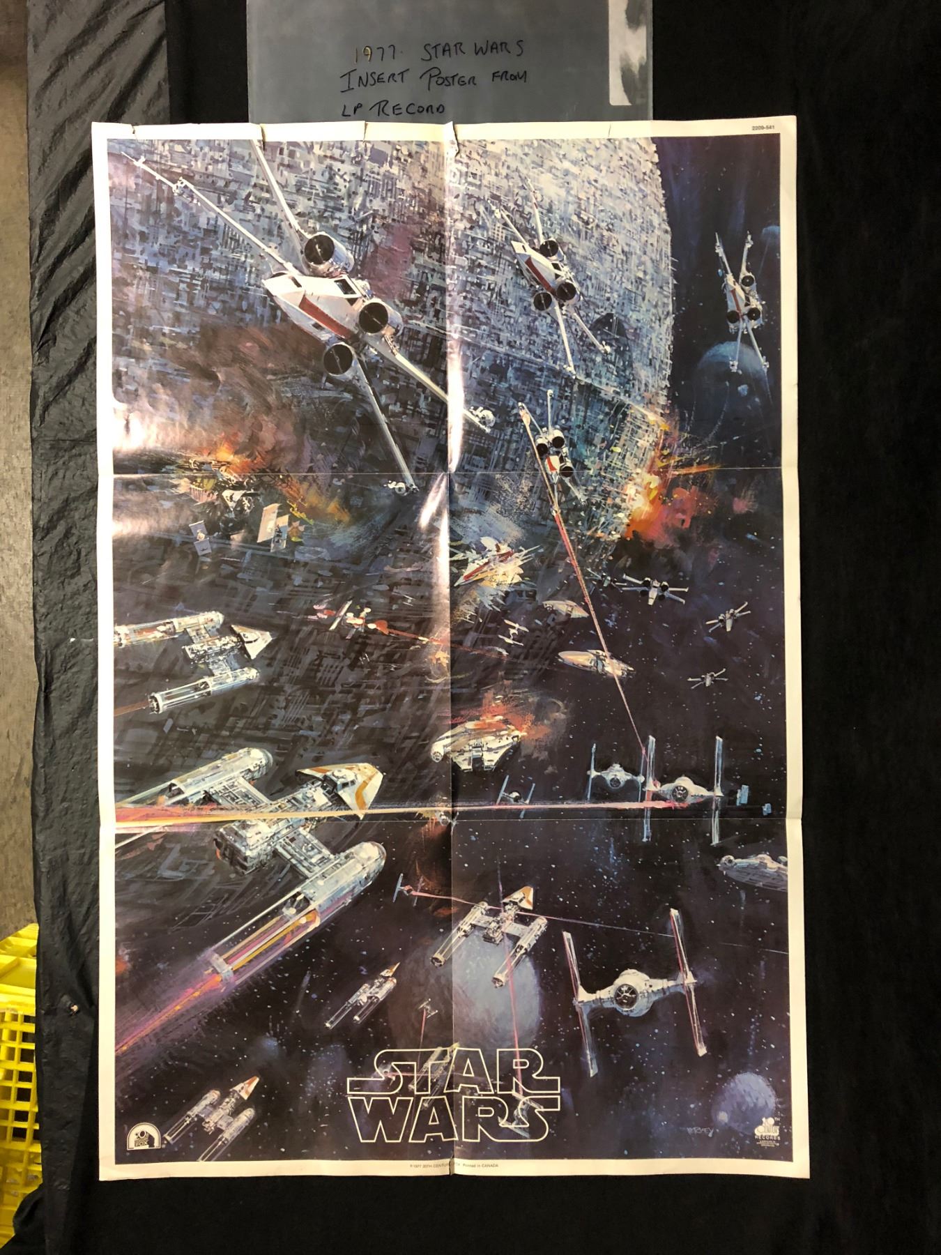 1977 STAR WARS RECORD POSTER INSERT