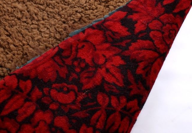 Antique Unique Buffalo Hide Carriage Lap Blanket